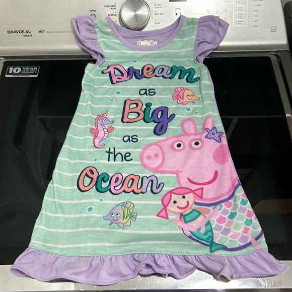 Peppa Pig | Pajamas | Girls 2t Peppa Pig Nightgown Pajama Dress Mermaid ...